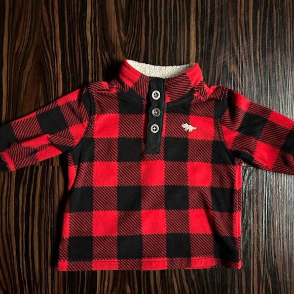 Carter's | Shirts & Tops | Carters Buffalo Plaid Red Black Buffalo ...